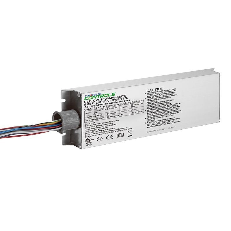 Westgate Lighting ELB-CW-18W-MW Led Emergency Backup Decor White ...